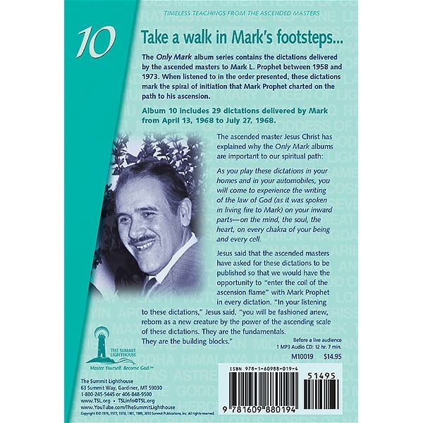 Only Mark 10 - MP3 - Mark Prophet|The Summit Lighthouse Spiritual Store
