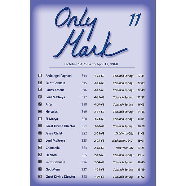 Only Mark 11 - MP3 - Mark Prophet|The Summit Lighthouse Spiritual Store