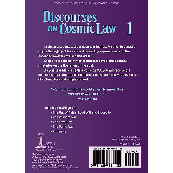 Discourses on Cosmic Law #1 - MP3|The Summit Lighthouse Spiritual Store