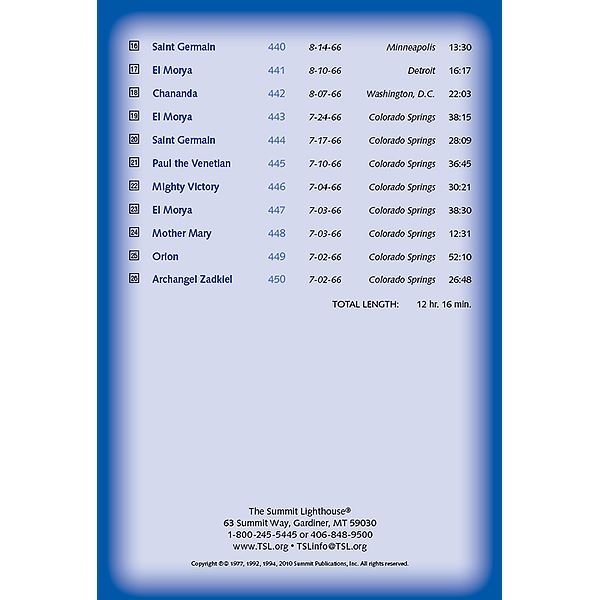 Only Mark 15 - MP3 - Mark Prophet|The Summit Lighthouse Spiritual Store