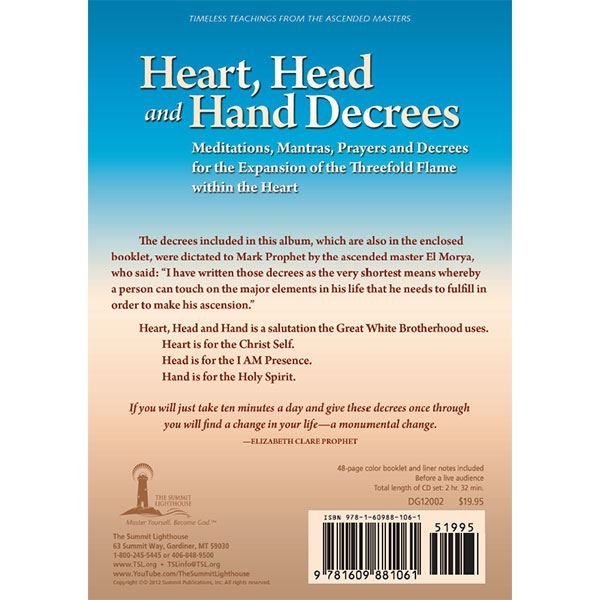 Heart, Head, and Hand Decrees - CD and Booklet|The Summit Lighthouse ...