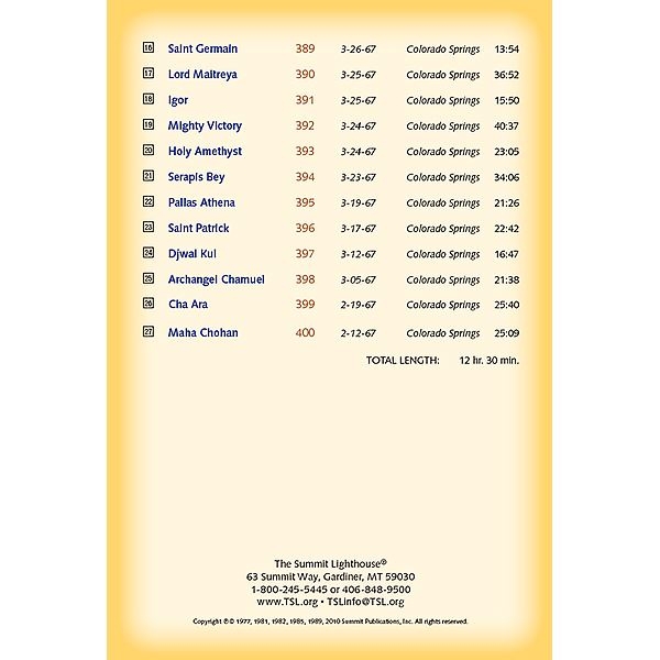 Only Mark 13 - MP3 - Mark Prophet|The Summit Lighthouse Spiritual Store