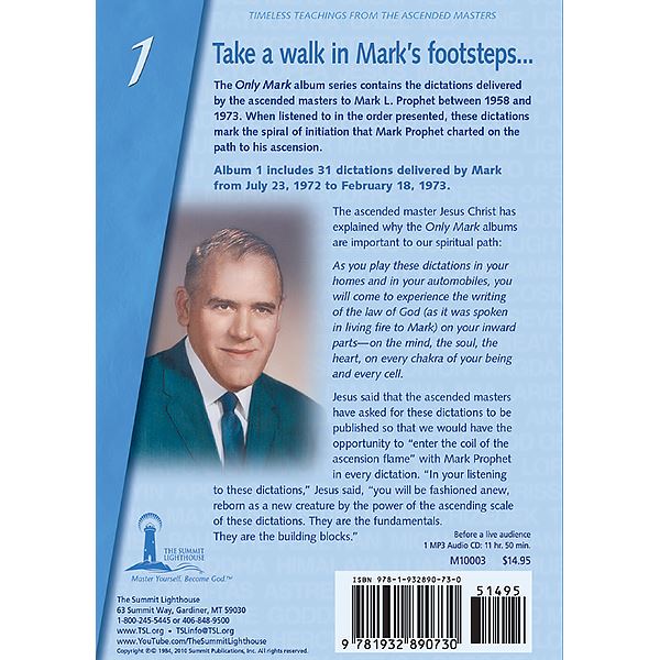 Only Mark 1 - MP3 - Mark Prophet|The Summit Lighthouse Spiritual Store