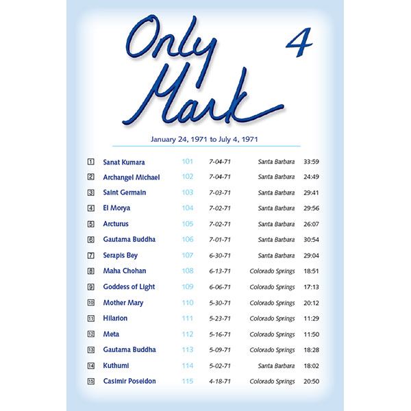 Only Mark 4 - MP3 - Mark Prophet|The Summit Lighthouse Spiritual Store