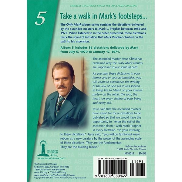Only Mark 5 - MP3 - Mark Prophet|The Summit Lighthouse Spiritual Store