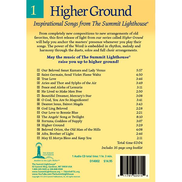 Higher Ground - CD - Songs of The Summit Lighthouse|The Summit ...