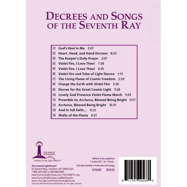 Decrees and Songs of the Seventh Ray - CD|The Summit Lighthouse ...