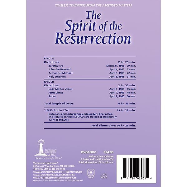 The Spirit of the Resurrection (Easter 1985) - DVD, MP3|The Summit ...