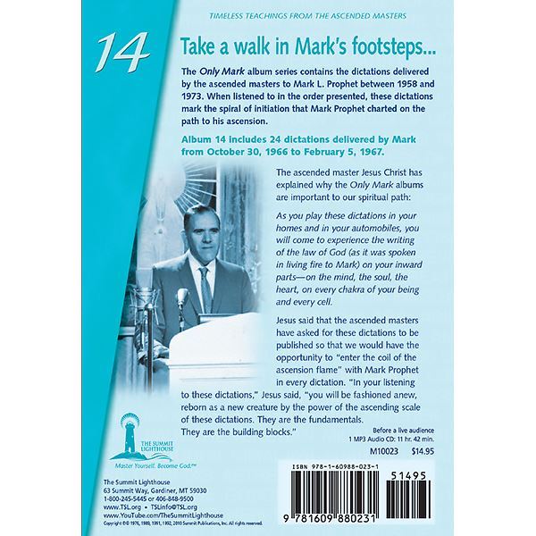 Only Mark 14 - MP3 - Mark Prophet|The Summit Lighthouse Spiritual Store
