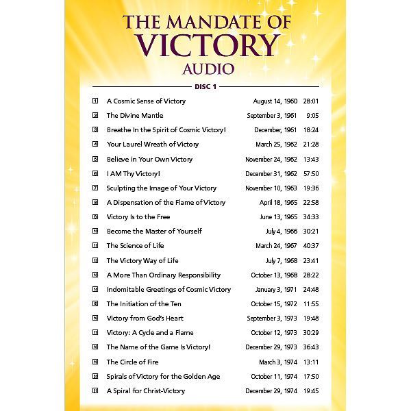 The Mandate of Victory - MP3|The Summit Lighthouse Spiritual Store