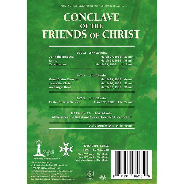 Conclave of the Friends of Christ - DVD-MP3-Easter 1986|The Summit ...