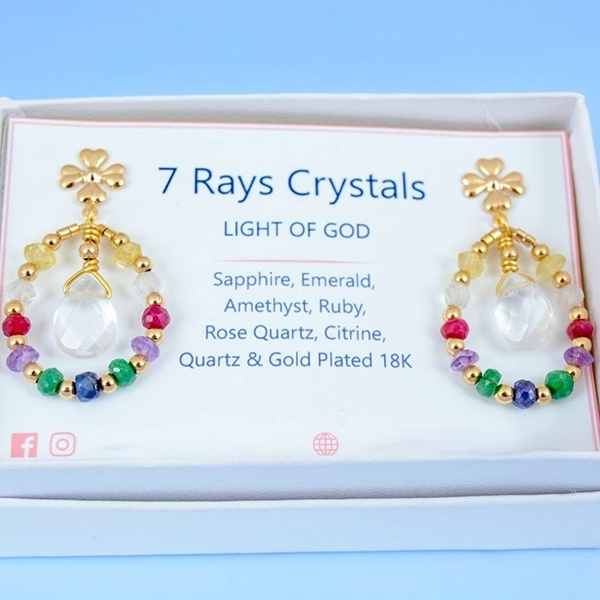 Seven Rays Crystal Earrings |The Summit Lighthouse Spiritual Store