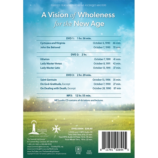 A Vision of Wholeness for the New Age (Harvest 1990) DVD/MP3|The Summit ...