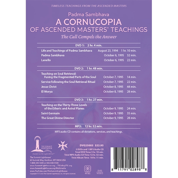 Padma Sambhava - A Cornucopia of AM Teachings DVD/MP3 (Harvest 1995 ...